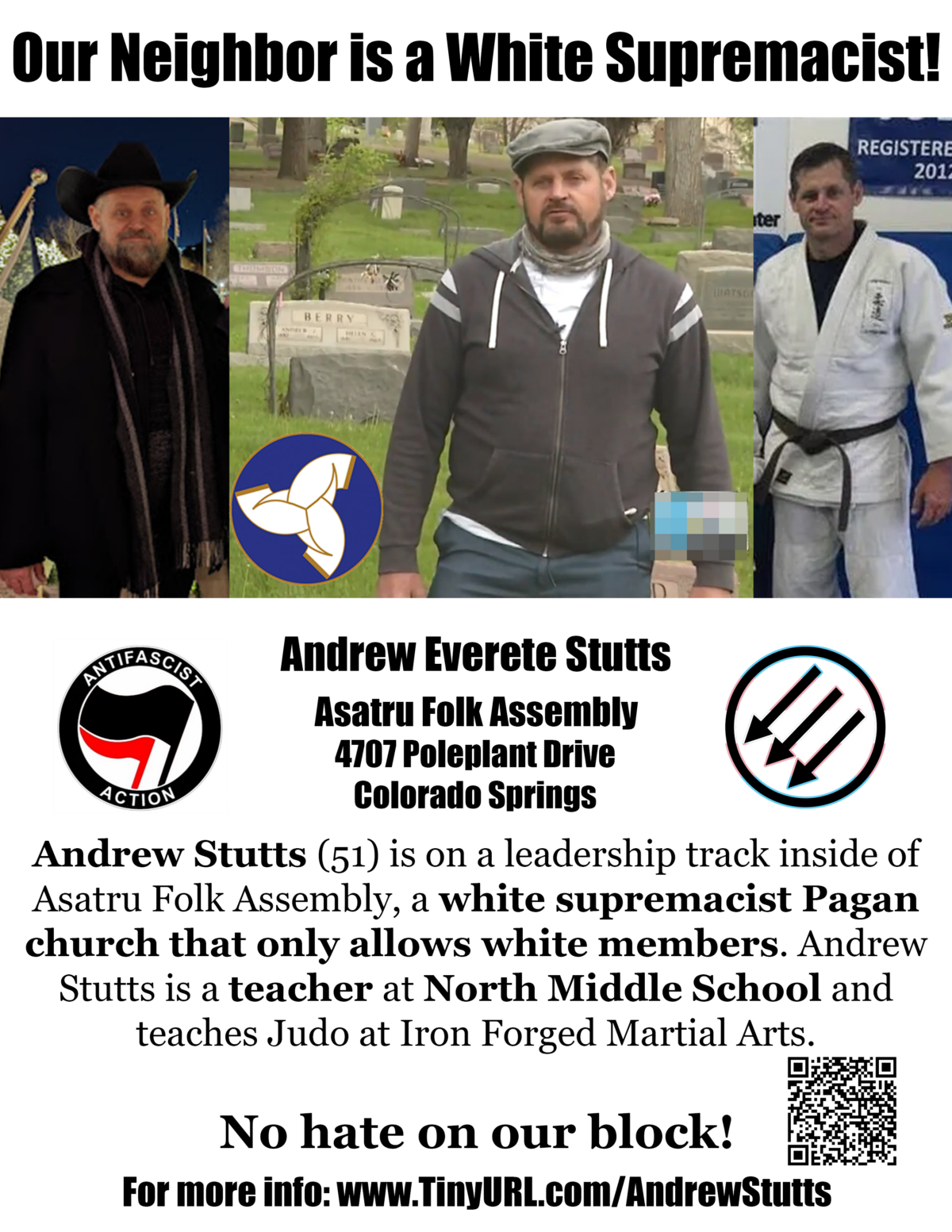 Andrew Stutts Flyer – Colorado Springs Anti-Fascists